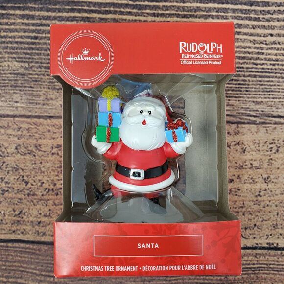 Hallmark | Holiday | Hallmark Christmas Ornament 220 Santa Rudolph The ...